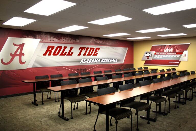 UA Baseball Locker Room | Caldwell Architects